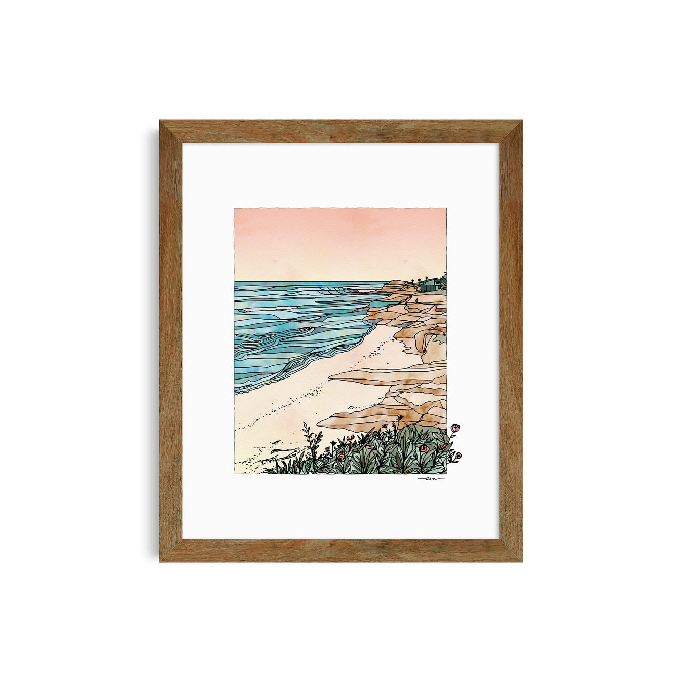 Pleasure Point Art Print – studioseadesign